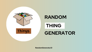 RandomGenerate.io | Randomizer for Everything