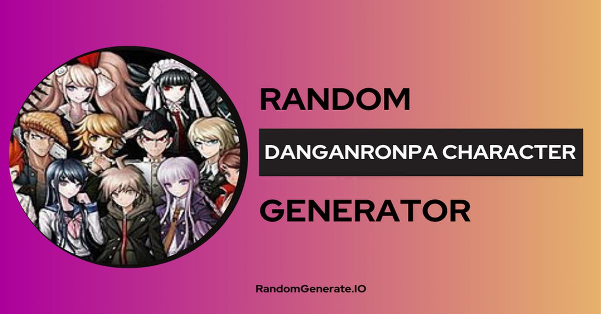 Danganronpa Character Generator