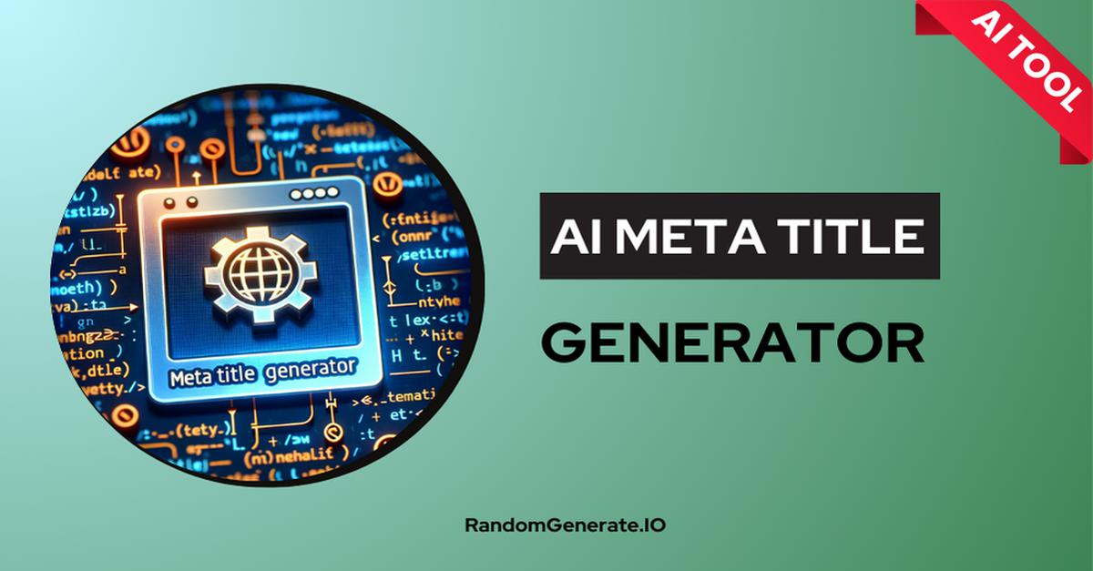 Meta Title Generator 📝