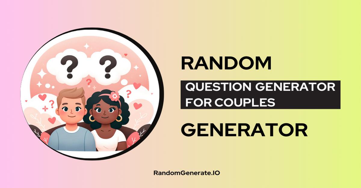 Question Generator for Couples 💑