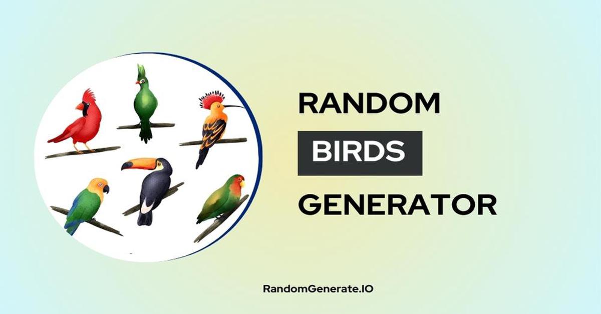 Random Birds Generator