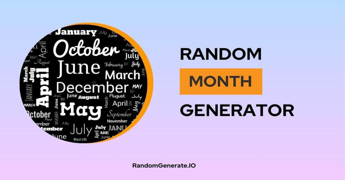 Random Month Generator 📅 - Pick a Month at Random