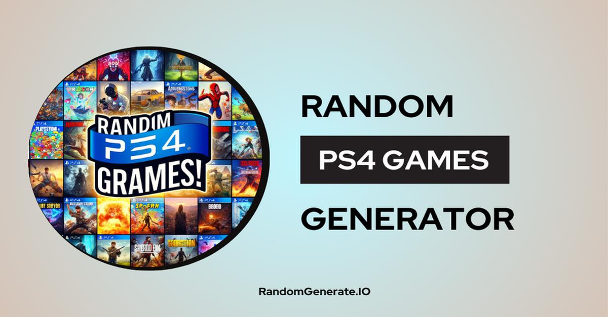 Random PS4 Games 🎮