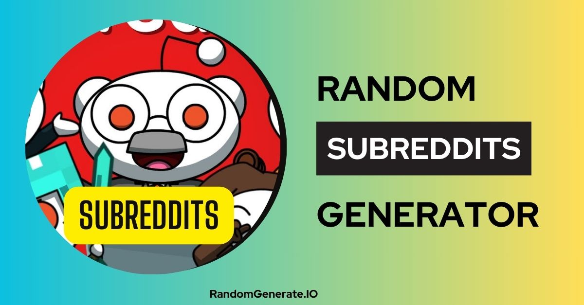 Random Subreddits Generator 🌐