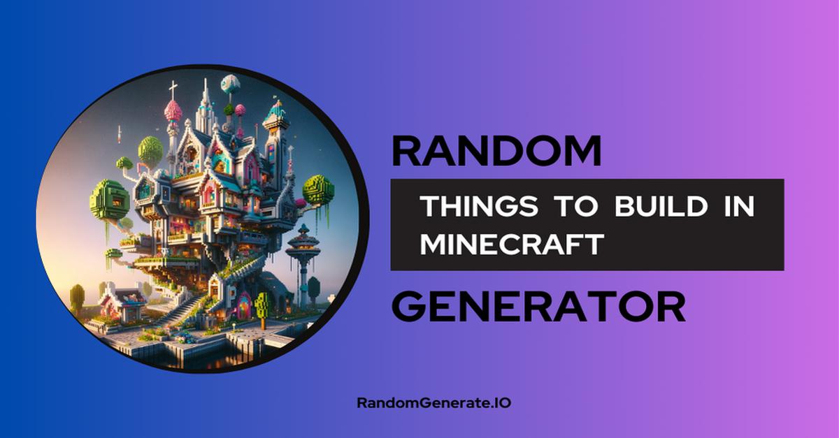 Random Things To Build In Minecraft 🏗️🛠️🌍